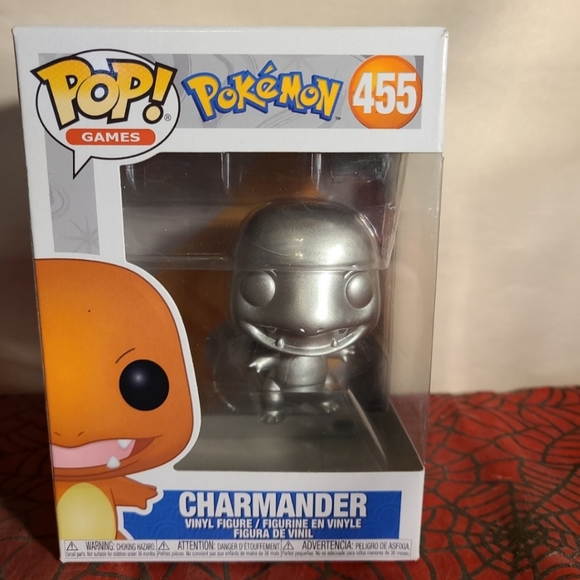 Toys | Funko Pop Games Pokemon Charmander Silver Metallic Loose 455ez ...